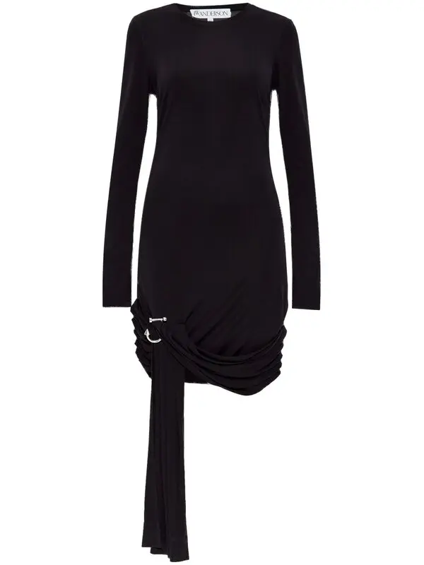 JW Anderson Long Sleeve Draped Dress