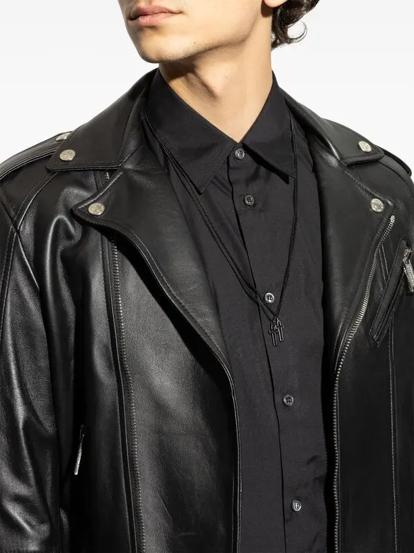 Dsquared2 Double Cross Pendant Necklace In Black - 31% Off