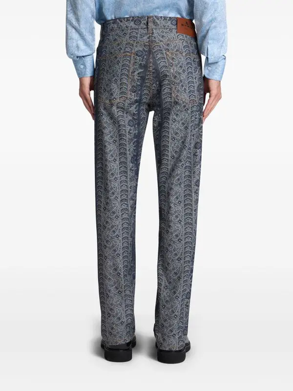 Etro Jacquard Paisley Jeans