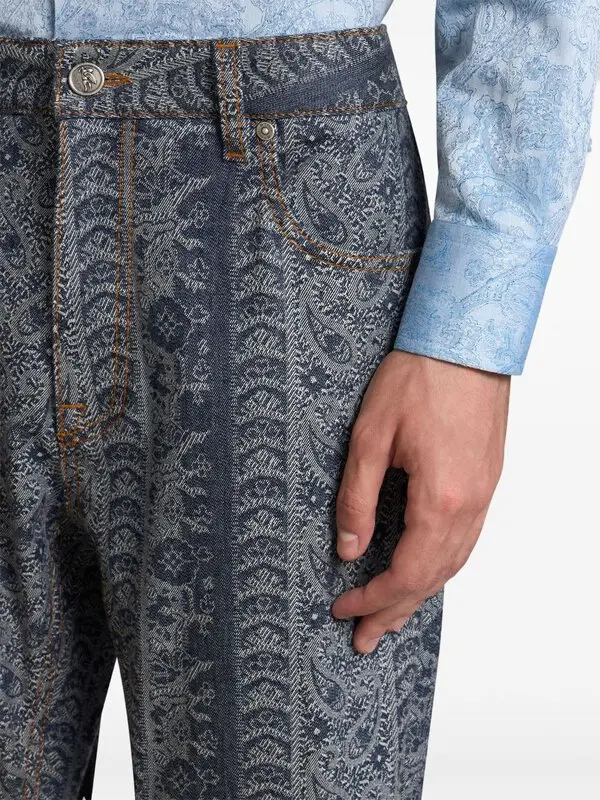 Etro Jacquard Paisley Jeans