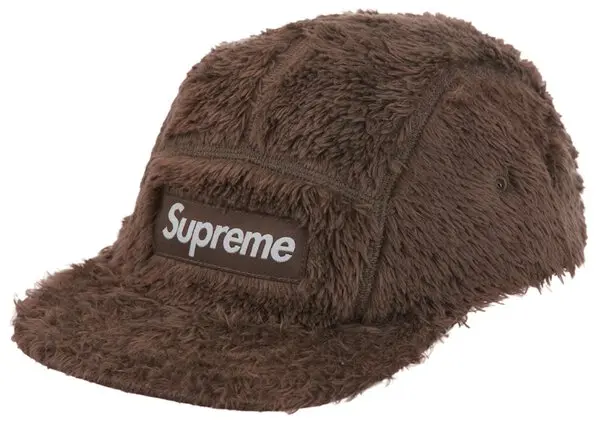 Supreme Fuzzy Camp Cap - Brown