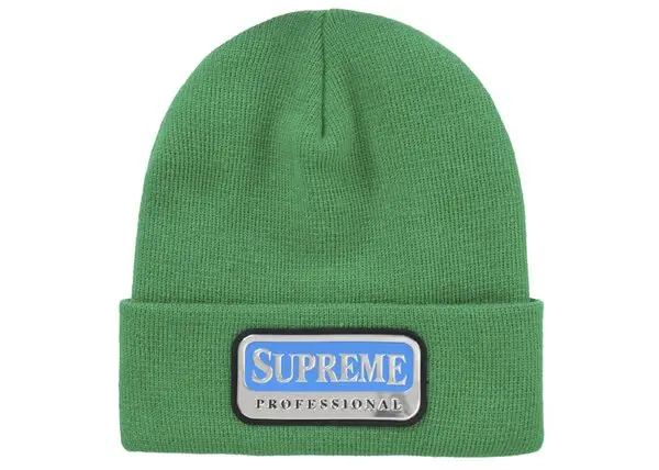 Supreme Ribbed Beanie - Green