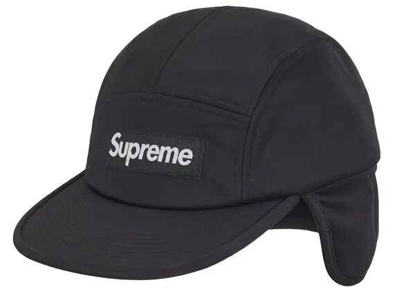 Supreme Windstopper Earflap Camp Cap - Black