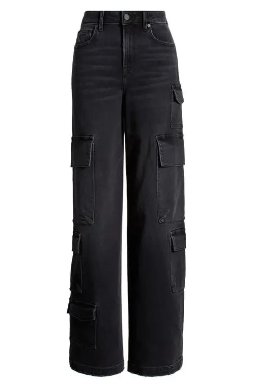 HIDDEN JEANS High-rise Wide-leg Cargo Jeans