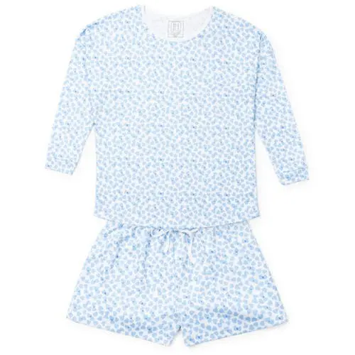 LILA AND HAYES Anna Pajama Set - Confetti Hearts Blue