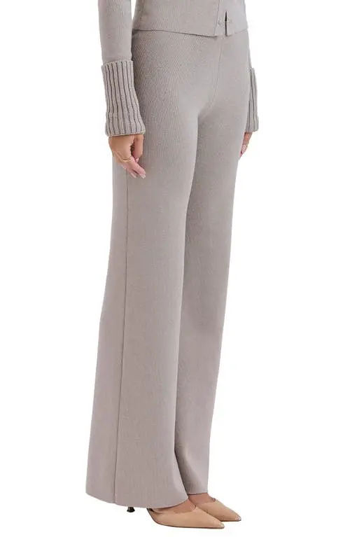House Of Cb Hunter Cotton & Cashmere Blend Pants - Grey