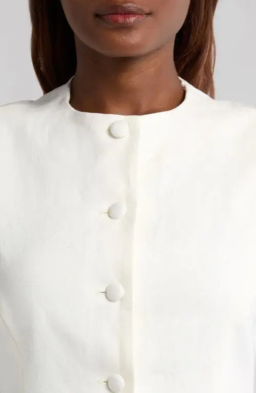 Faithfull The Brand Jane Linen Mini Dress In White - 79% Off | Editorialist