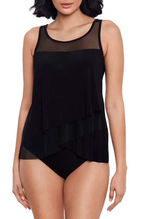 MIRACLESUIT® Illusionist Mirage Tankini Top - Black