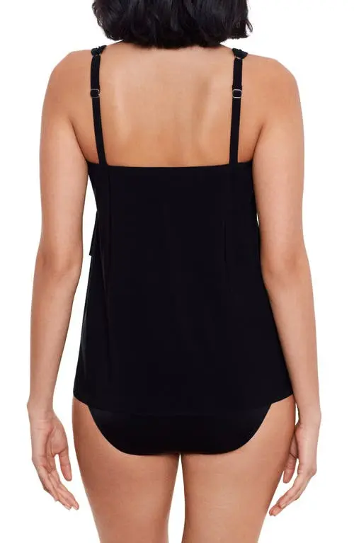 MIRACLESUIT® Illusionist Mirage Tankini Top - Black