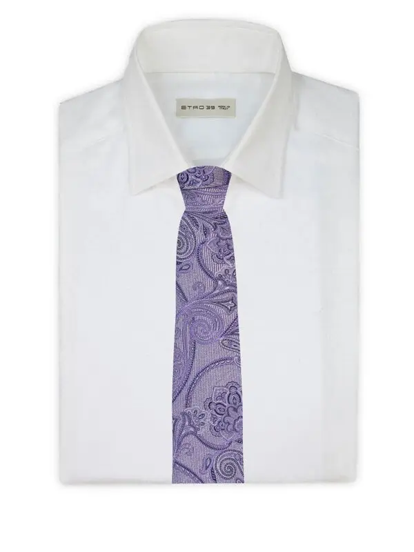 Etro Paisley Tie - Purple