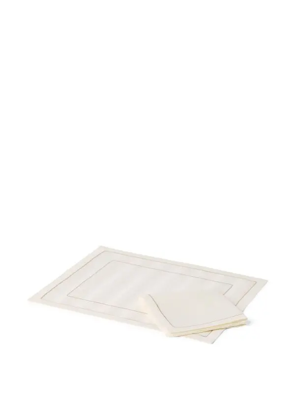 Brunello Cucinelli Placemat And Napkin Set - Neutrals