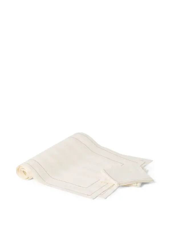 Brunello Cucinelli Runner And Napkins Set