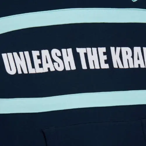 Mitchell & Ness Deep Sea Blue Seattle Kraken Head Coach Slogan Pullover Hoodie