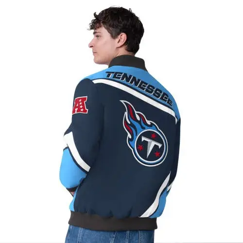 G-III EXTREME Tennessee Titans Maximum Racing Full-snap Jacket