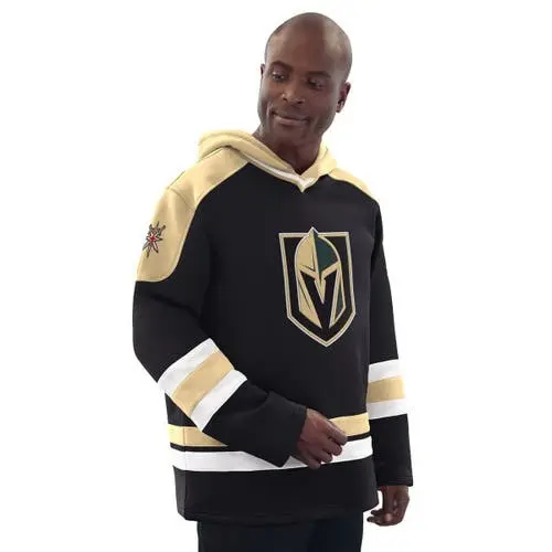 STARTER Vegas Golden Knights Hockey Pullover Hoodie By - Black