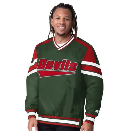 STARTER New Jersey Devils Reliver I V-neck Pullover Jacket