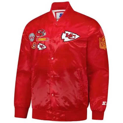 STARTER Kansas City Chiefs Satin Varsity Jacket