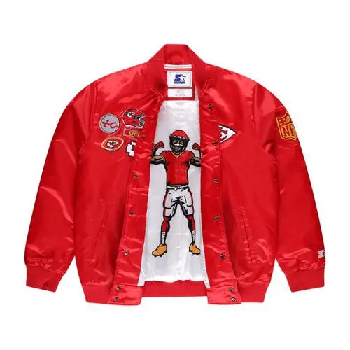 STARTER Kansas City Chiefs Satin Varsity Jacket