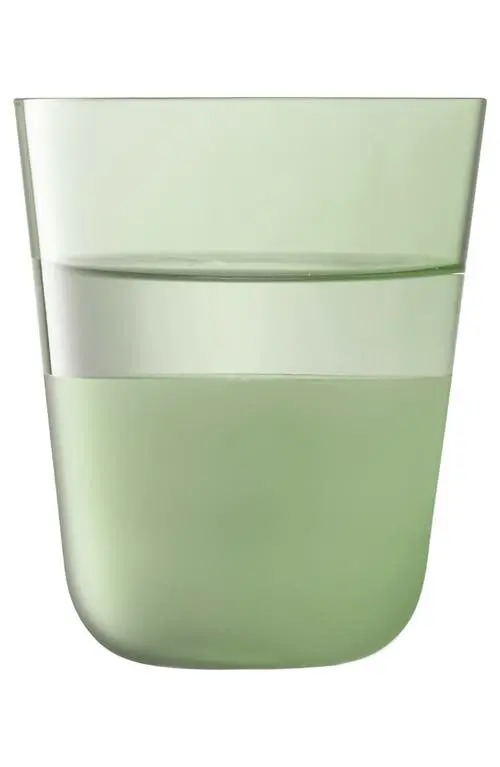 LSA Arc Contrast Set Of 4 Tumblers - Green