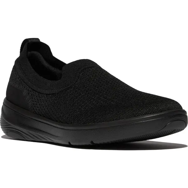 Fitflop Knit Slip-on Sneaker - All Black