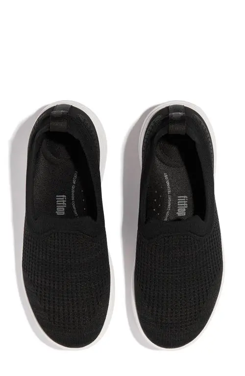 Fitflop Knit Slip-on Sneaker - All Black