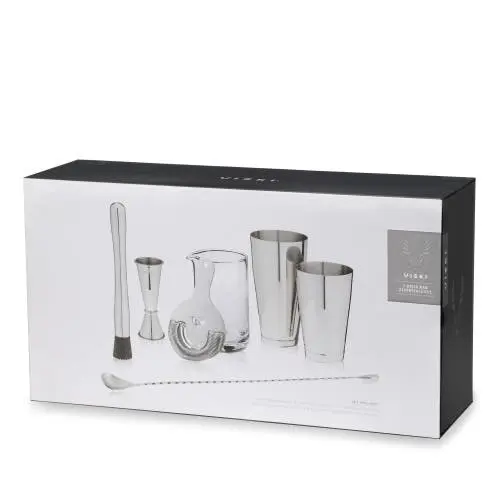 VISKI 7-piece Barware Set In Stainless Steel