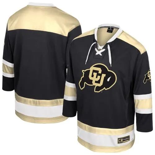 COLOSSEUM Colorado Buffaloes Athletic Machine Fashion Hockey Jersey - Black