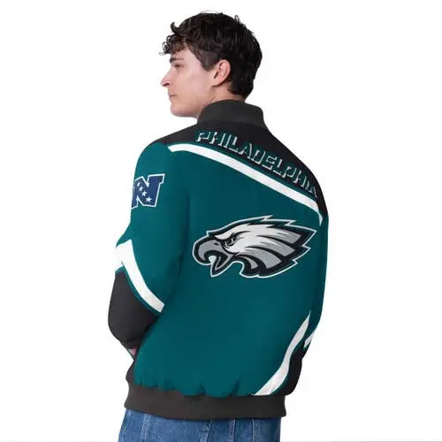 G-III EXTREME Philadelphia Eagles Maximum Racing Full-snap Jacket