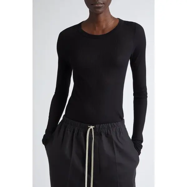 Rick Owens Rib Long Sleeve T-shirt
