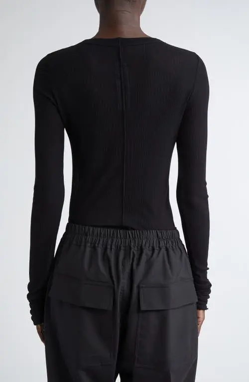 Rick Owens Rib Long Sleeve T-shirt