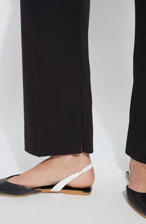 Lyssé Genevieve Drawstring Slit Pants - Black