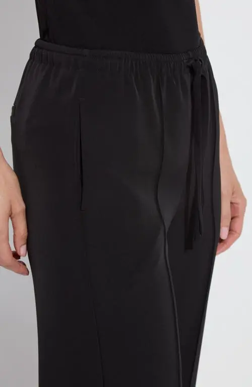 Lyssé Genevieve Drawstring Slit Pants - Black