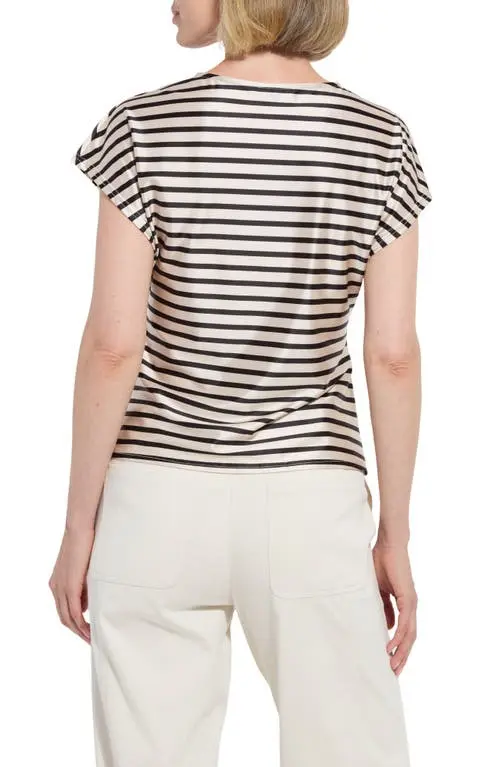 Lyssé Bruna Stripe Satin Top