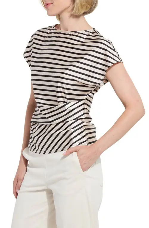 Lyssé Bruna Stripe Satin Top