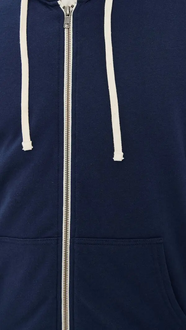 Marine Layer Afternoon Full Zip Hoodie - True Navy