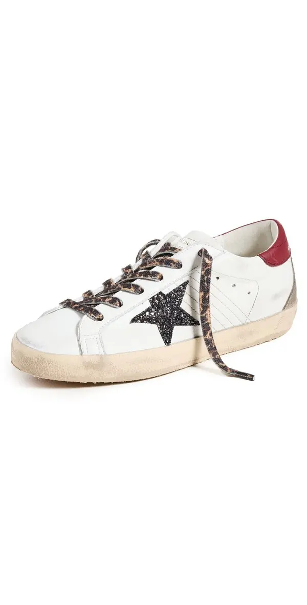 Golden Goose Super-star Nappa Upper Heel And Toe Suede Spur Sneakers