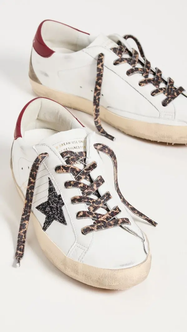 Golden Goose Super-star Nappa Upper Heel And Toe Suede Spur Sneakers