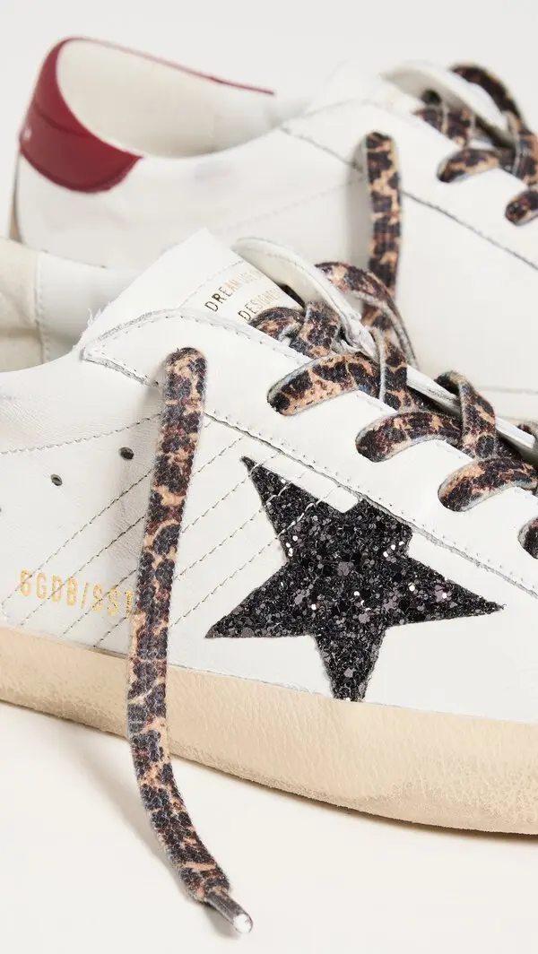Golden Goose Super-star Nappa Upper Heel And Toe Suede Spur Sneakers