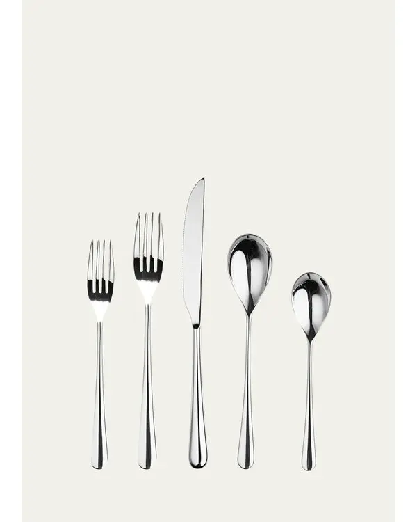 MEPRA Neve Mirror 5-piece Flatware Place Setting - Silver