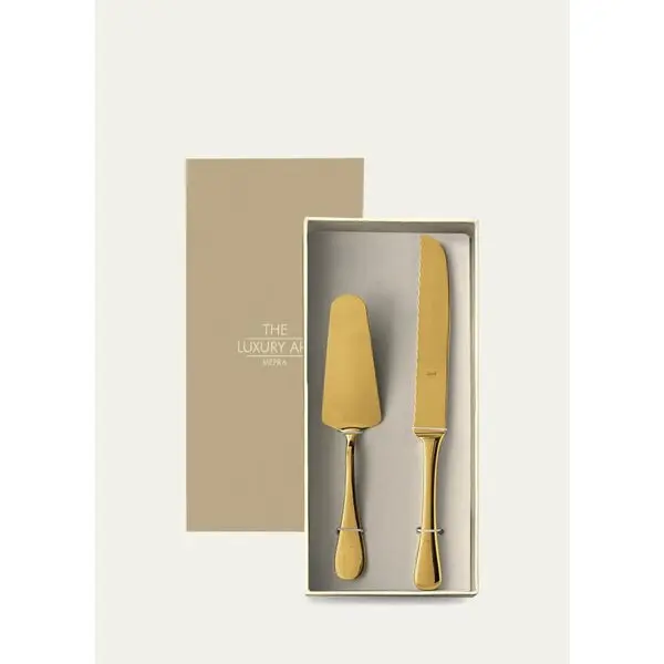 MEPRA Brescia 2-piece Cake Set, Gold