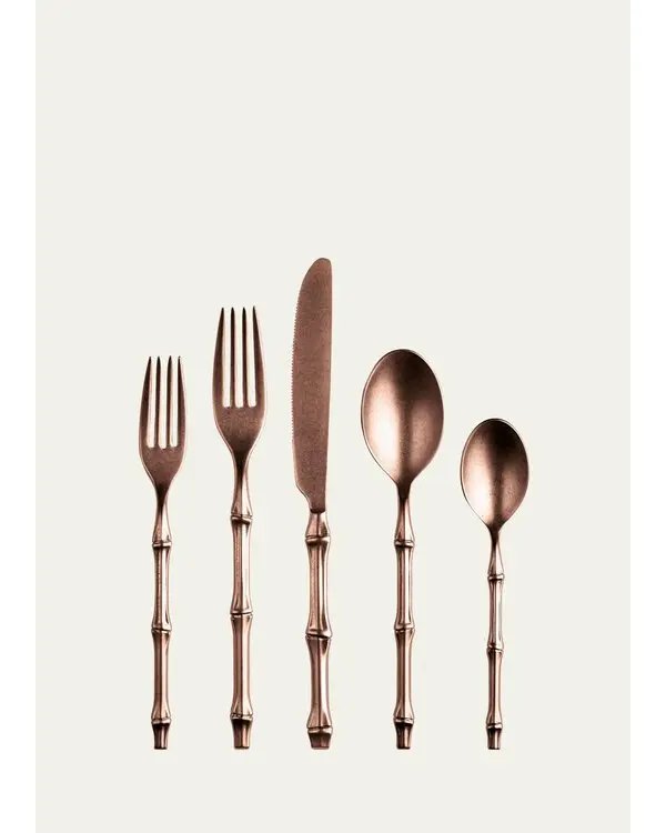 MEPRA Bali Bronze Pewter 5-piece Flatware Place Setting - Brown