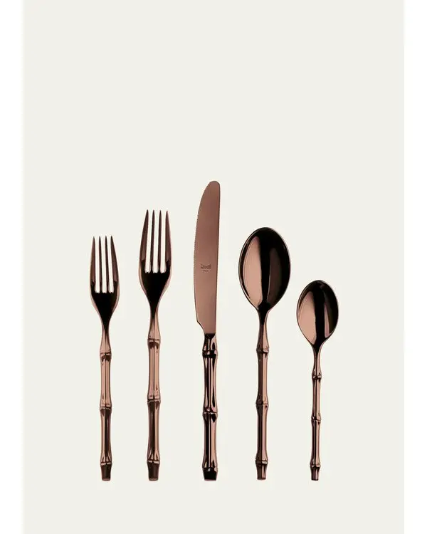 MEPRA Bali Bronze Mirror 5-piece Flatware Place Setting - Brown