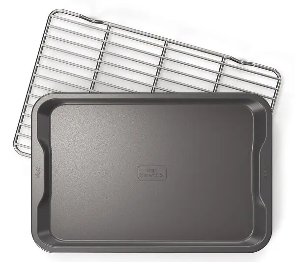NINJA Neverstick Essential 2-piece Baking Sheet & Rack Set - One-color
