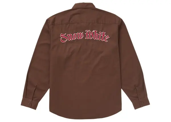 Supreme Snow White Work Shirt - Brown