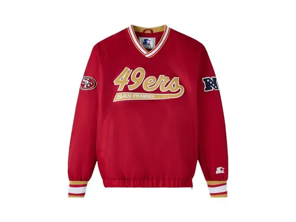 OVO X Nfl San Francisco 49ers Starter Trainer Pullover Jacket