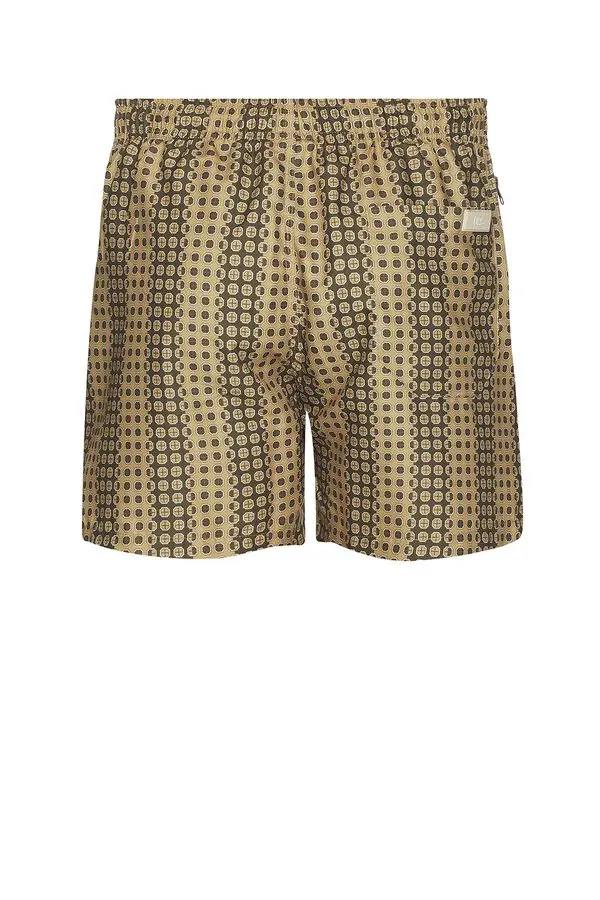 Oas Regalia Swim Shorts In Brown - Multi