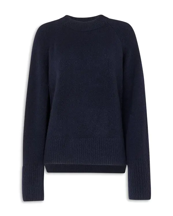 Whistles Side Split Knit Top - Navy