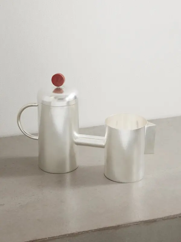 NATALIA CRIADO Oho -plated Jasper Tea Pot - Silver