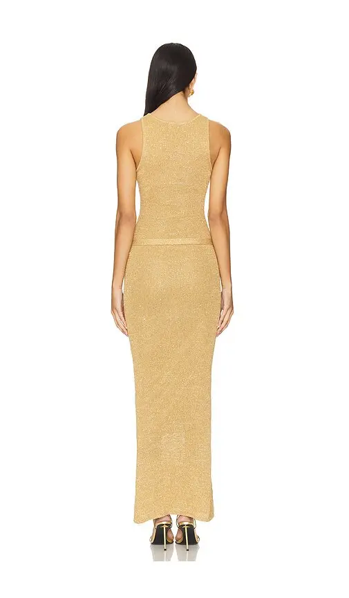 Asta Resort Natalia Belted Dress - Gold Sequin - 6% Off | Editorialist