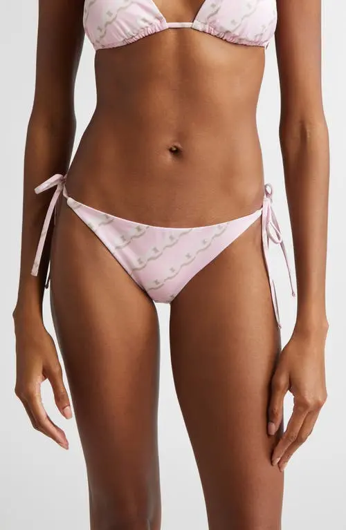 Versace Treasure Print Bikini Bottom - Pastel Pink Milk
